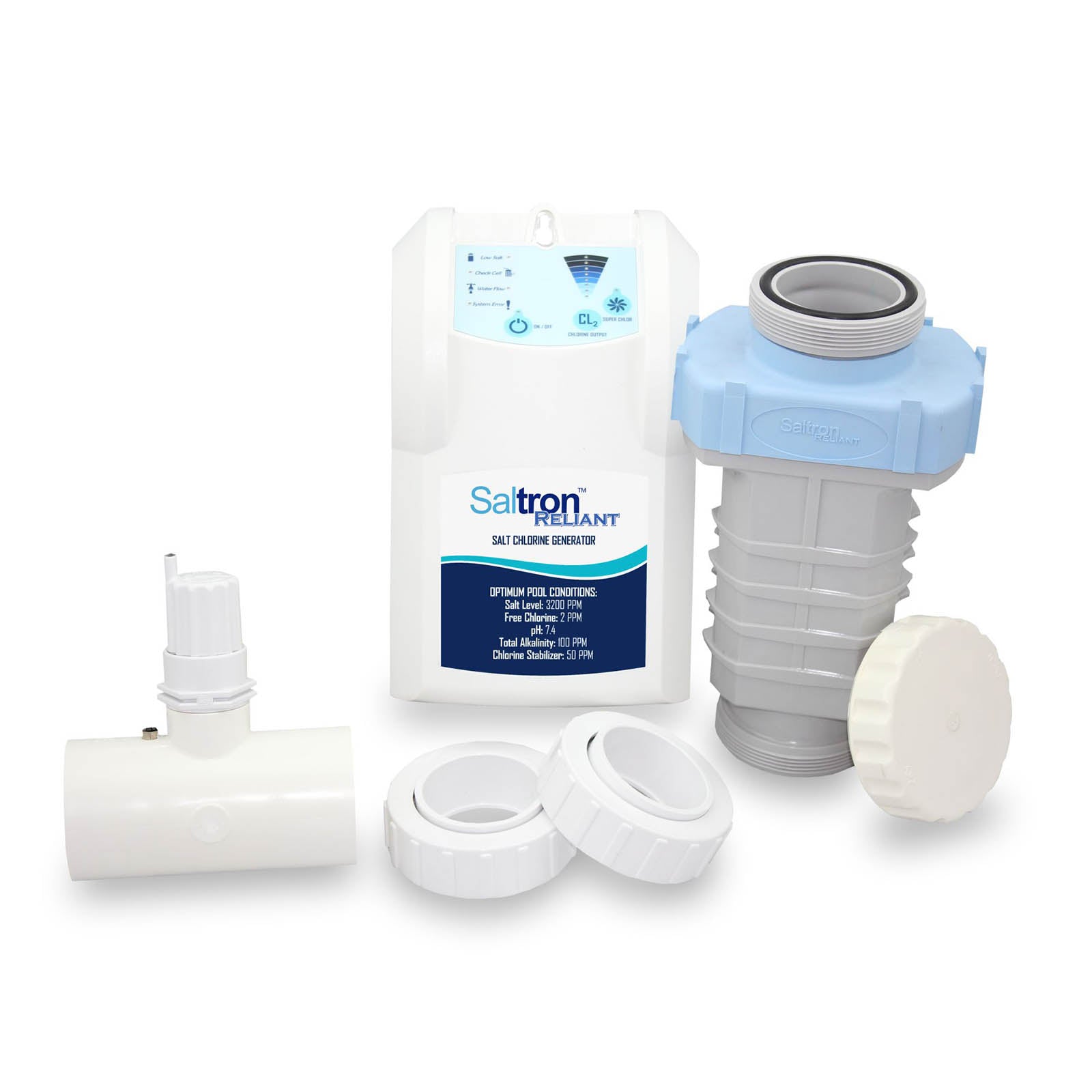 Solaxx CLG225A Saltron Reliant Up to 25000 Gal Salt Chlorine Generator ...