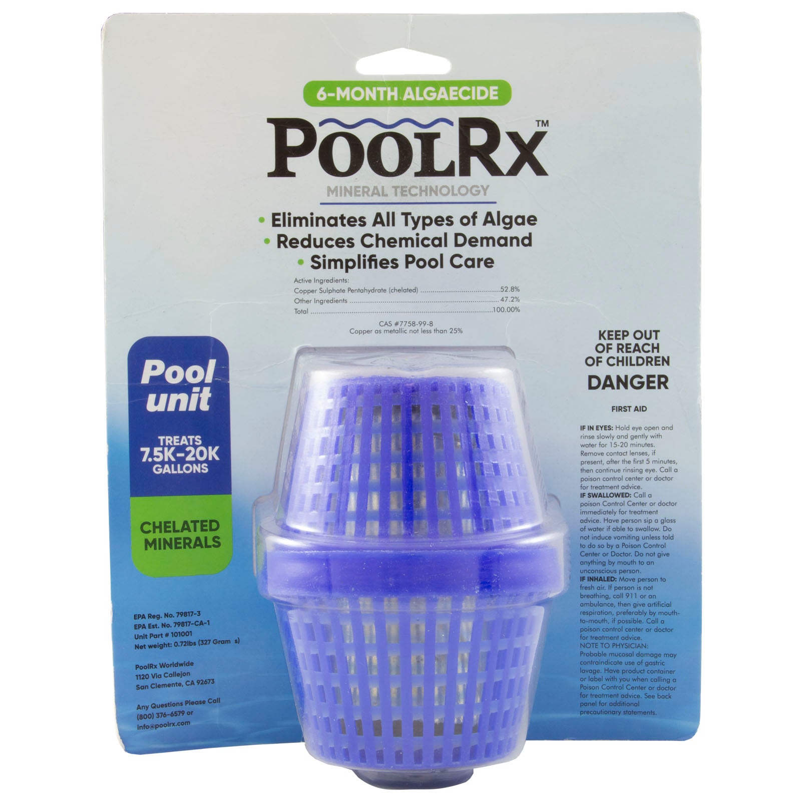 Minerial Purifier, PoolRx Blue Unit, 7.5k-20k gallons – PST Pool Supplies