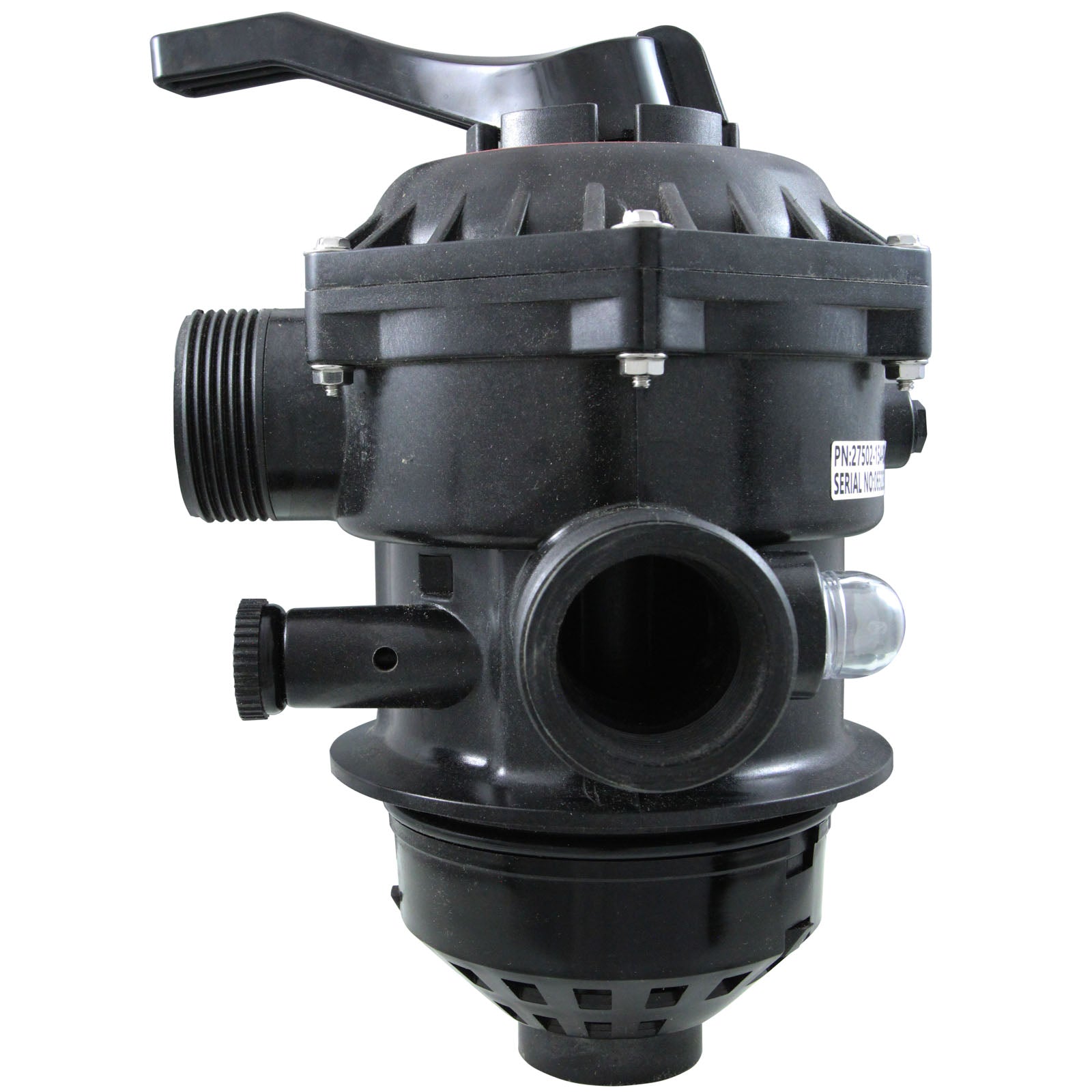 Multi-Port 1.5In Fpt Valve Black T/M Sand With Clamp – PST Pool Supplies