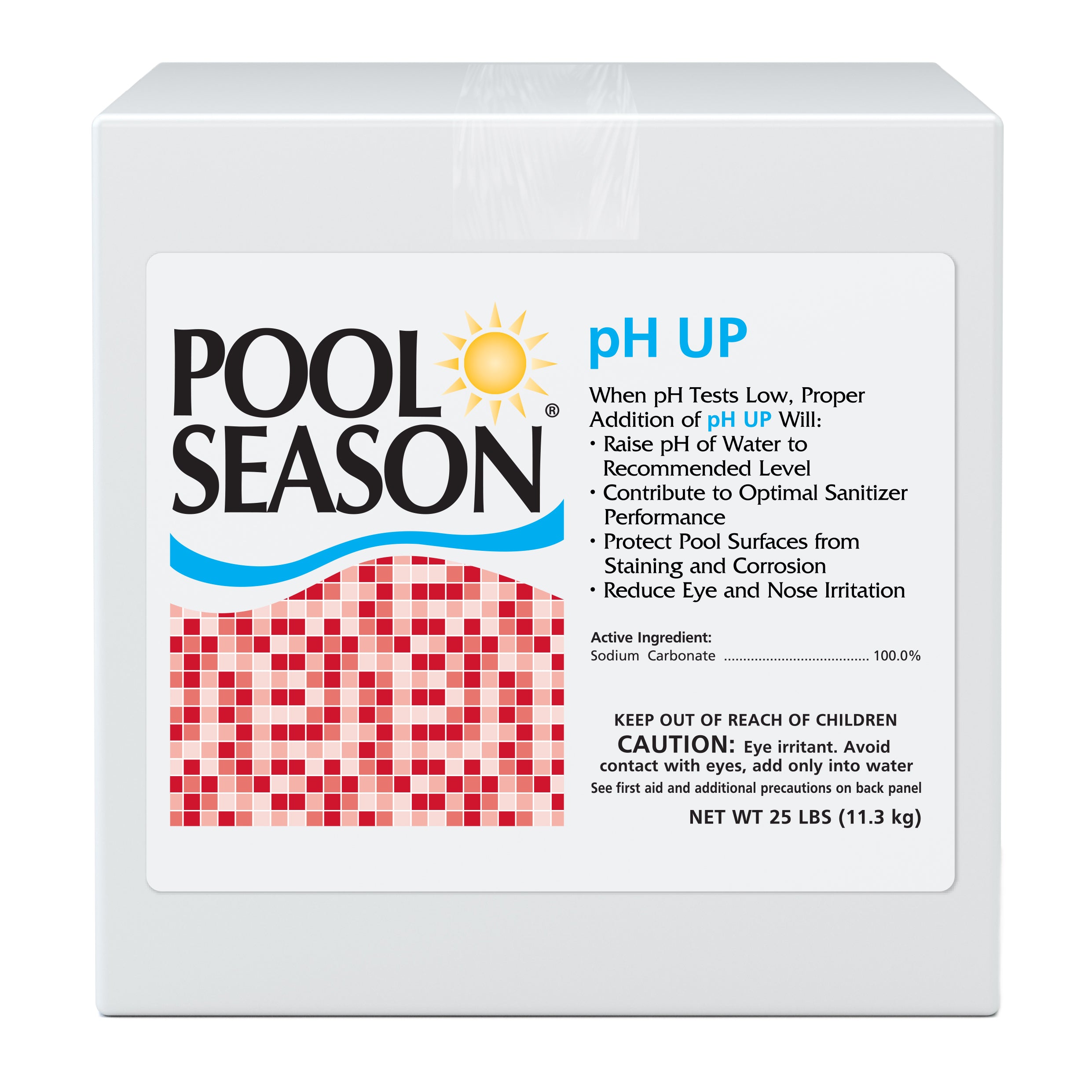 Pool Season 47251430 25 lbs pH Up Box – PST Pool Supplies