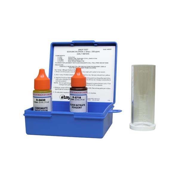 Sodium Chloride Salt Water Drop Test Kit, K-1766 Taylor Technologies ...