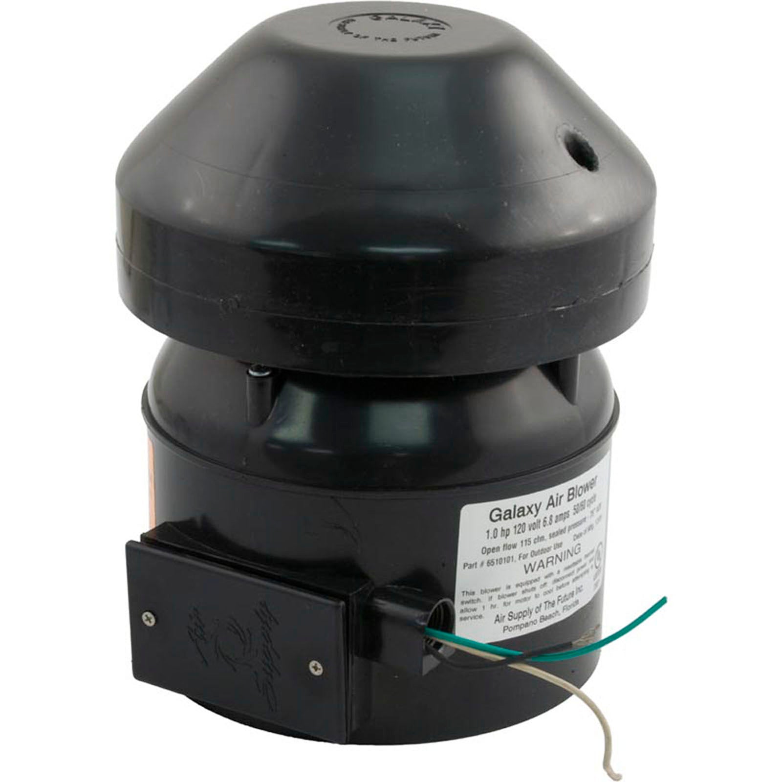Blower, Air Supply Galaxy Supreme, 1.0hp, 115v, 6.8A, Hardwire – PST Pool Supplies
