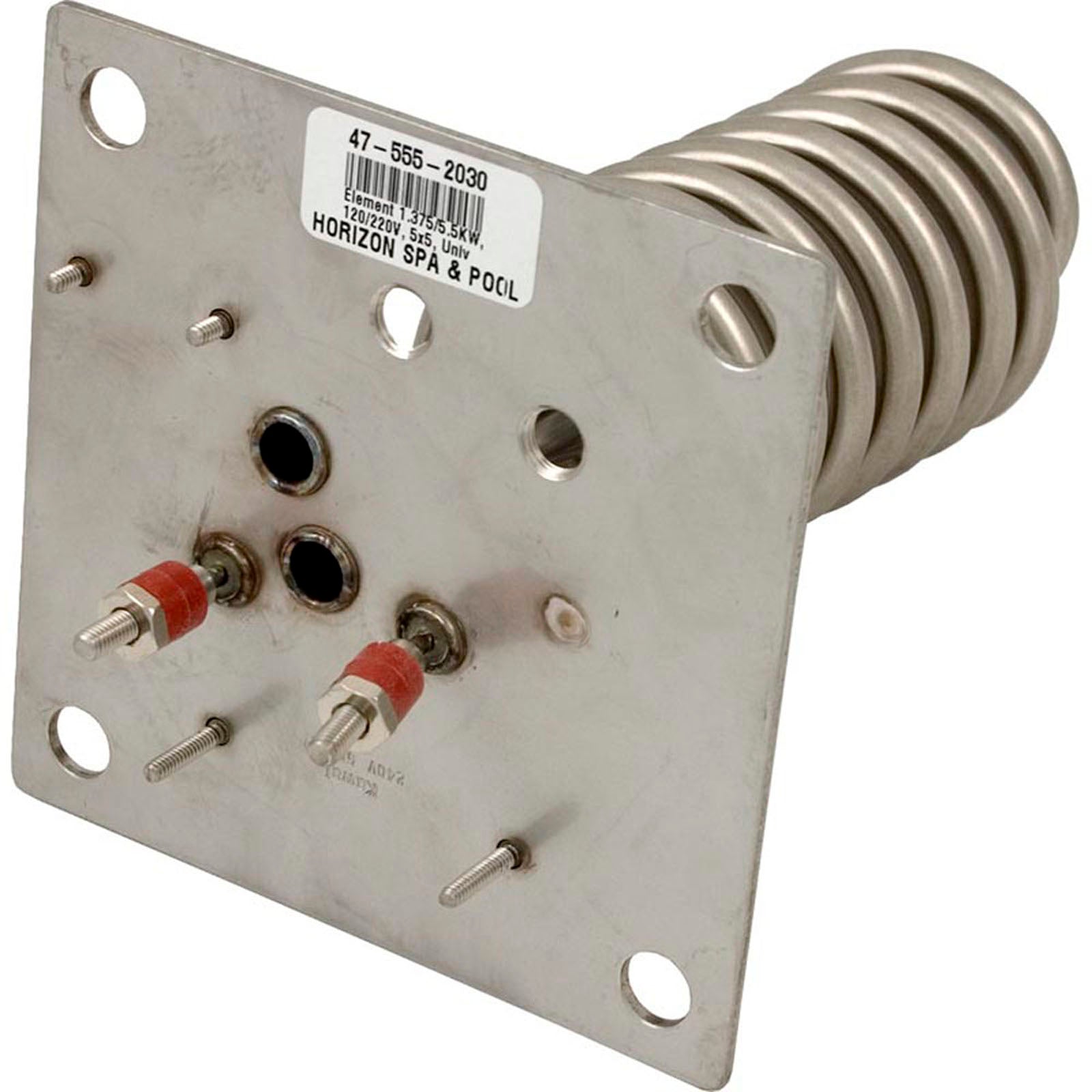 Flange Element, 5" x 5", 1.375/5.5kW, Univ Brett, 115v/230v – PST Pool ...