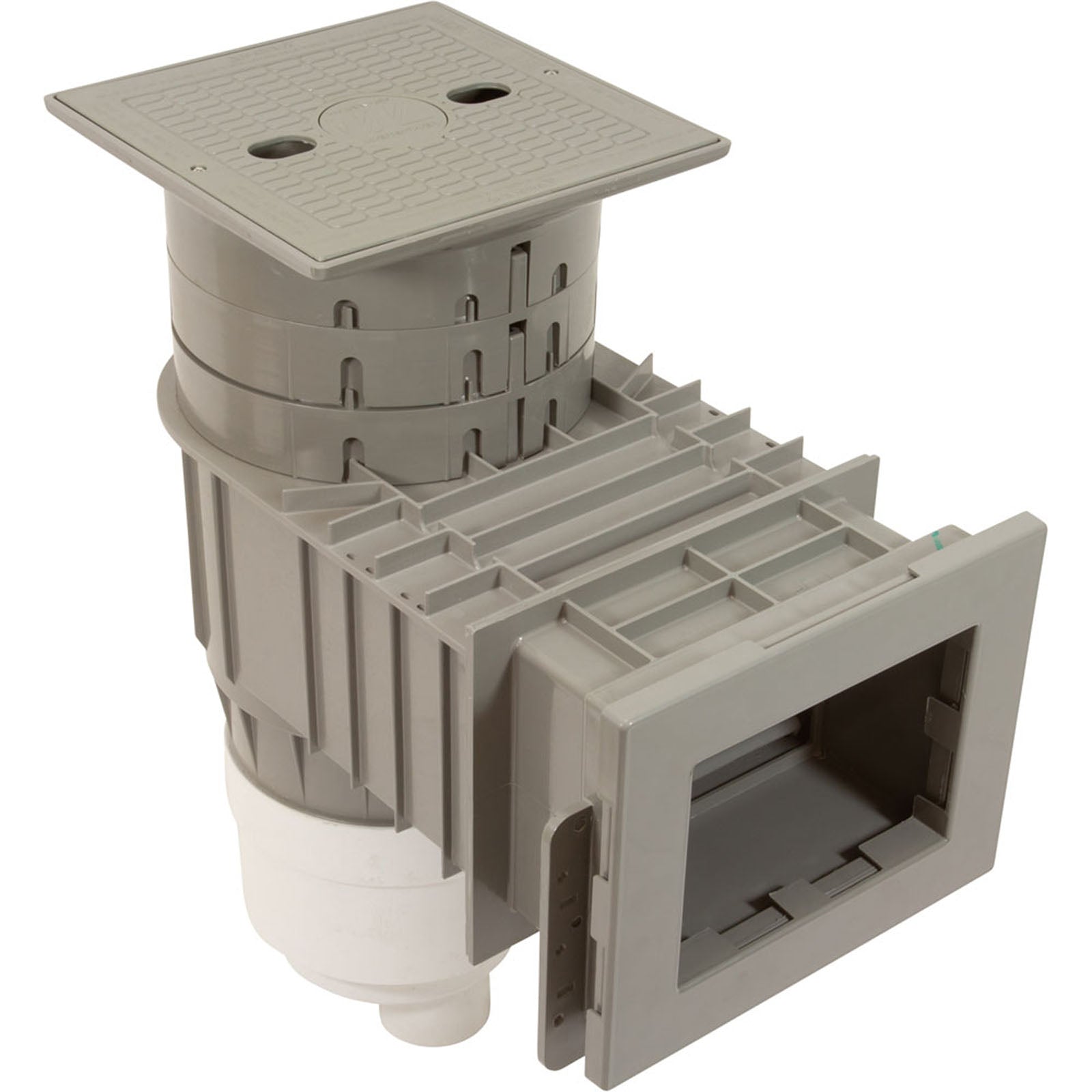 Skimmer Complete, WW Renegade, Fiberglass, 2", Gry, Square – PST Pool ...