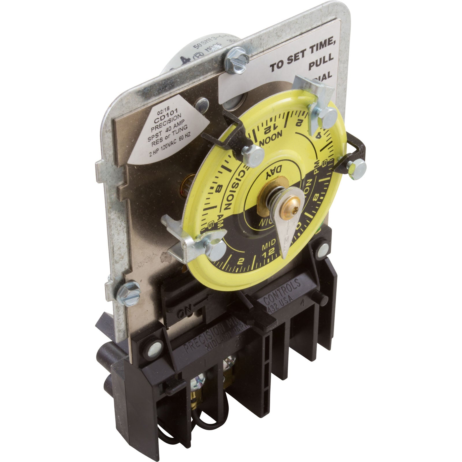 Timer Mechanism, PM Controls, Intermatic Repl, 120v, SPST, 24hr – PST ...
