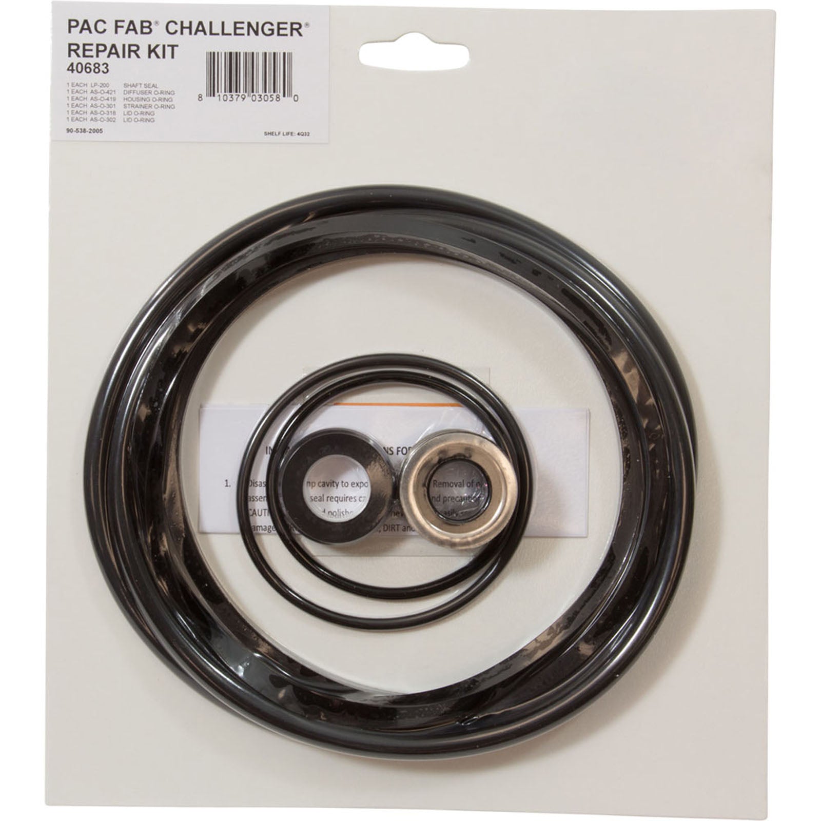 Pump O-Ring Kit, Generic Challenger, w/ Seal – PST Pool Supplies
