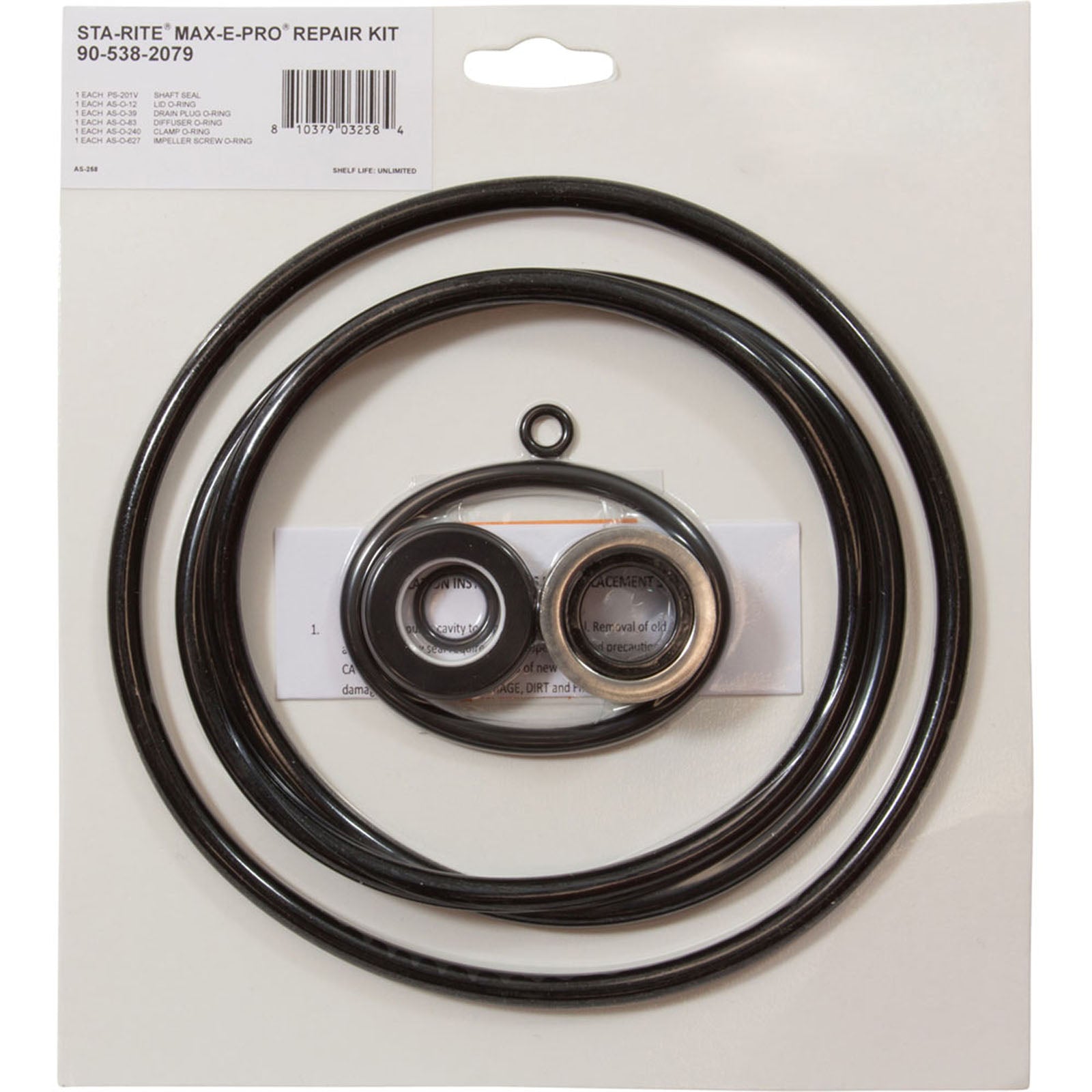 Pump O-Ring Kit, Generic Sta-Rite Max-E-Pro, w/Seal – PST Pool Supplies