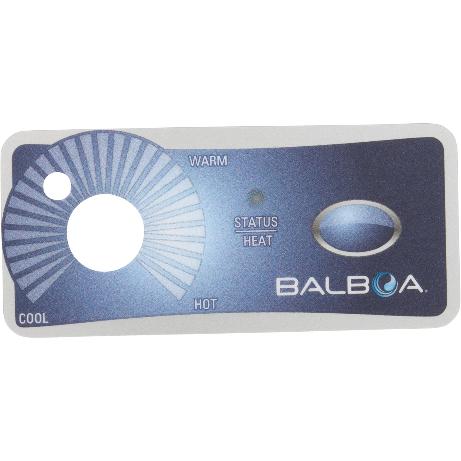 Overlay, Balboa Water Group Duplex, 1 Button/Knob – PST Pool Supplies