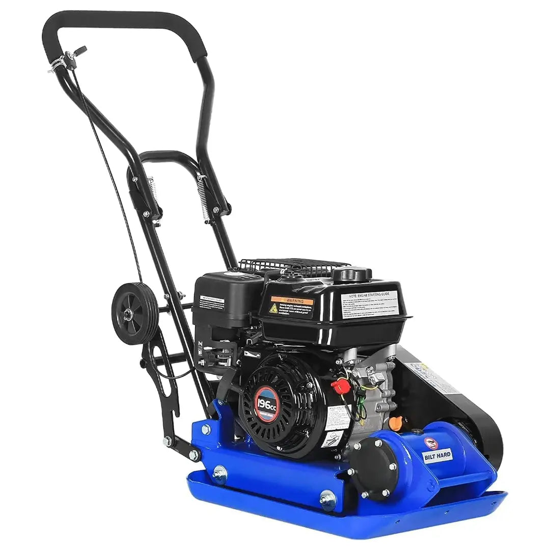 BILT HARD 2500 lbs Plate Compactor – 6.5HP Loncin Gas Engine, 10" Comp ...